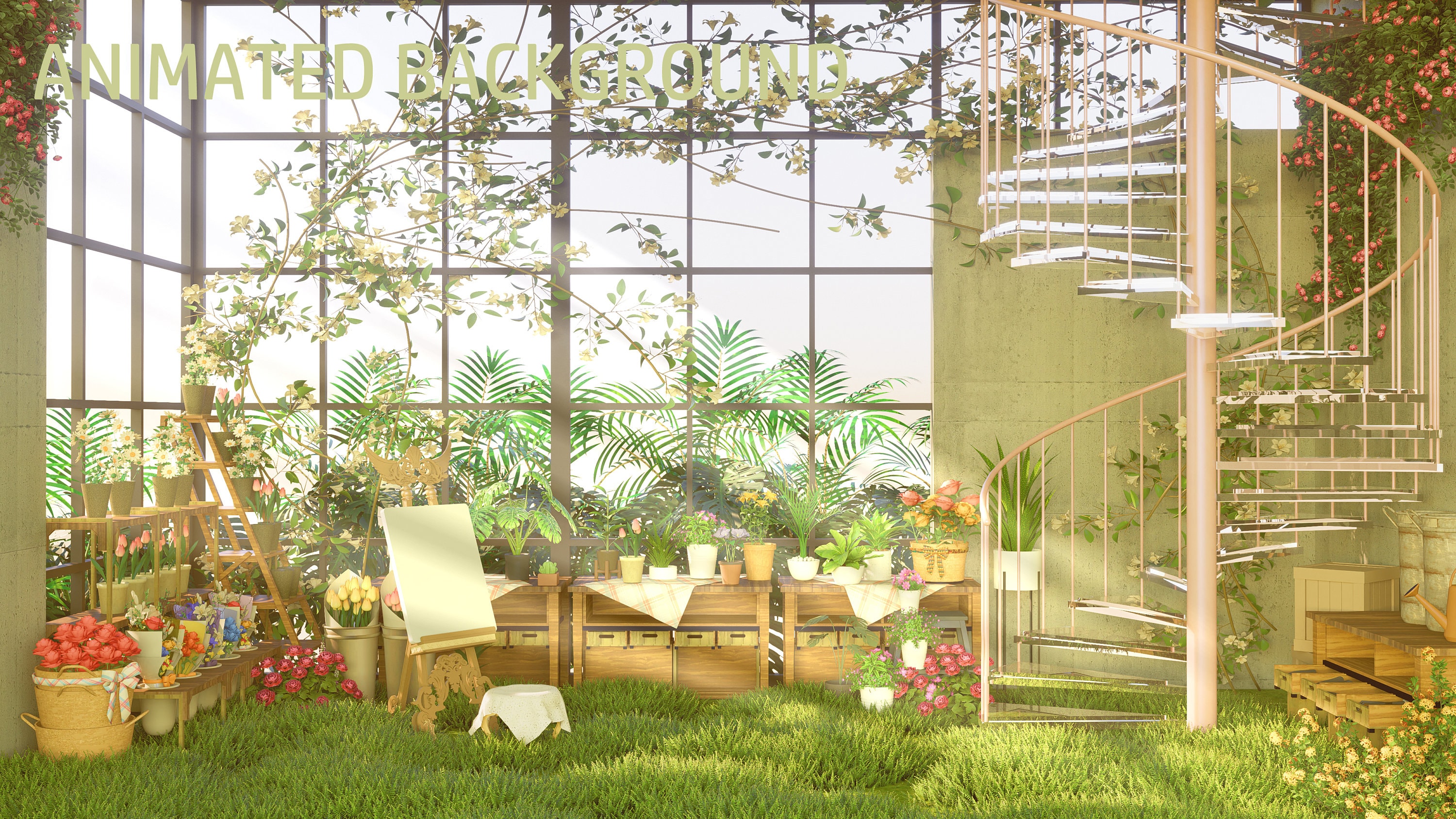 Vtuber Animated Background , for Twitch Stream Overlay , Looped ...