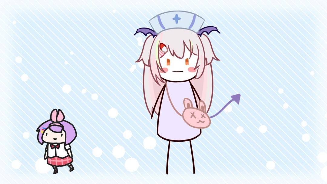 Customizable Vtuber Live2d Model: Fully Rigged Anime Character Stick ...