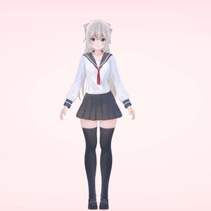 Customized Vtuber - Girl Vtuber Model - Fully Body/fully Rigged Live2d ...