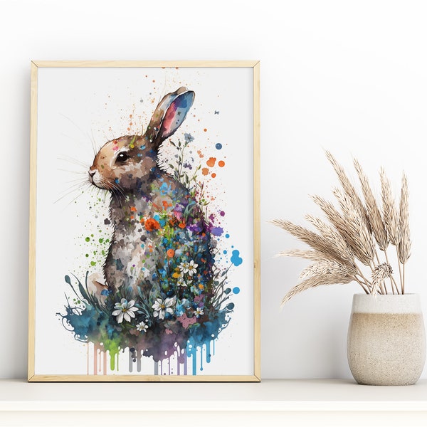 Water Rabbit Art - Etsy