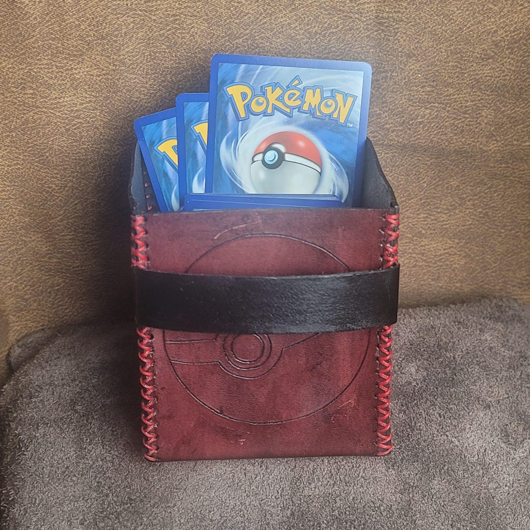 Handmade Leather Pokémon Deck Box - Etsy