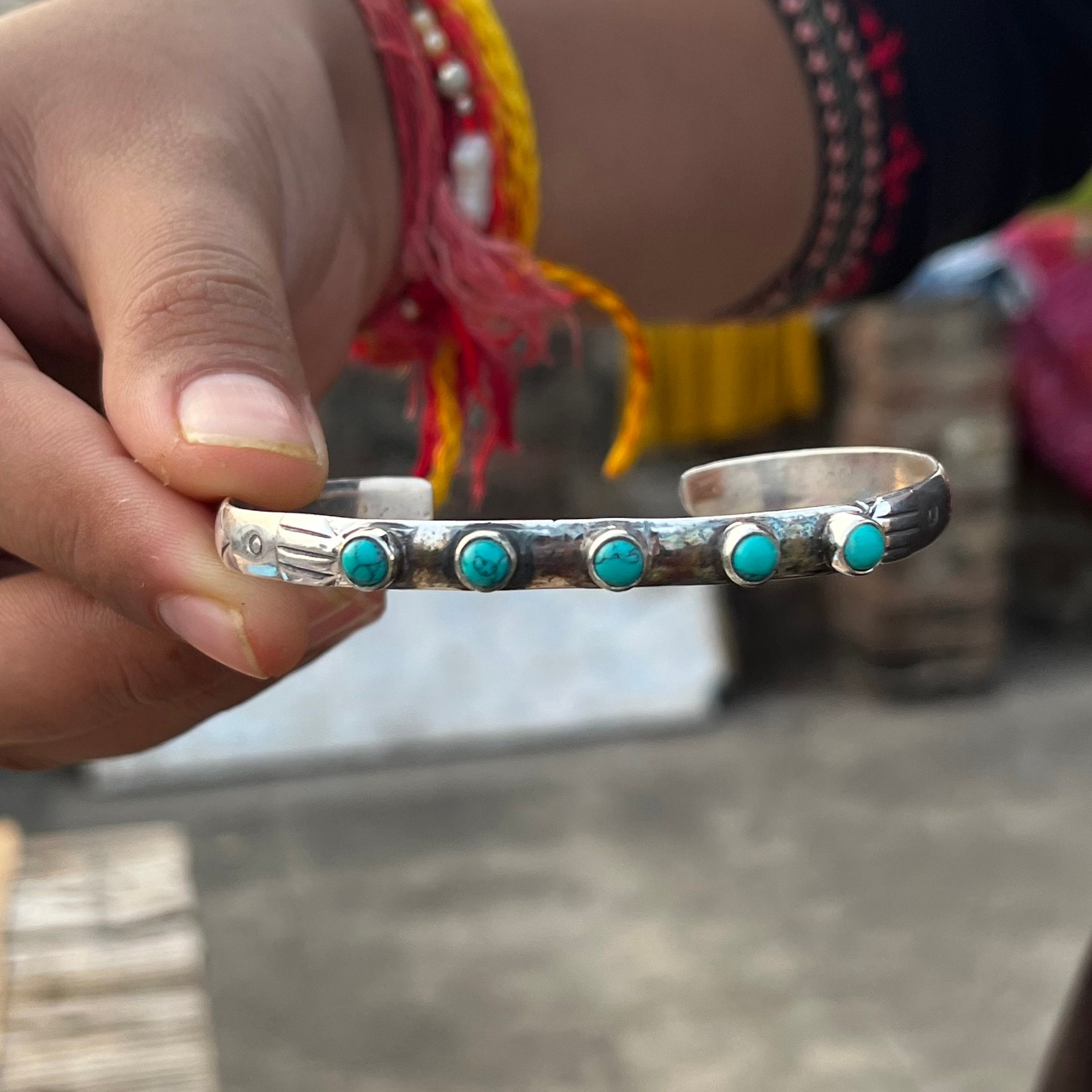 Turquoise Bangle Handmade Bangle Statement Bangle Turquoise - Etsy