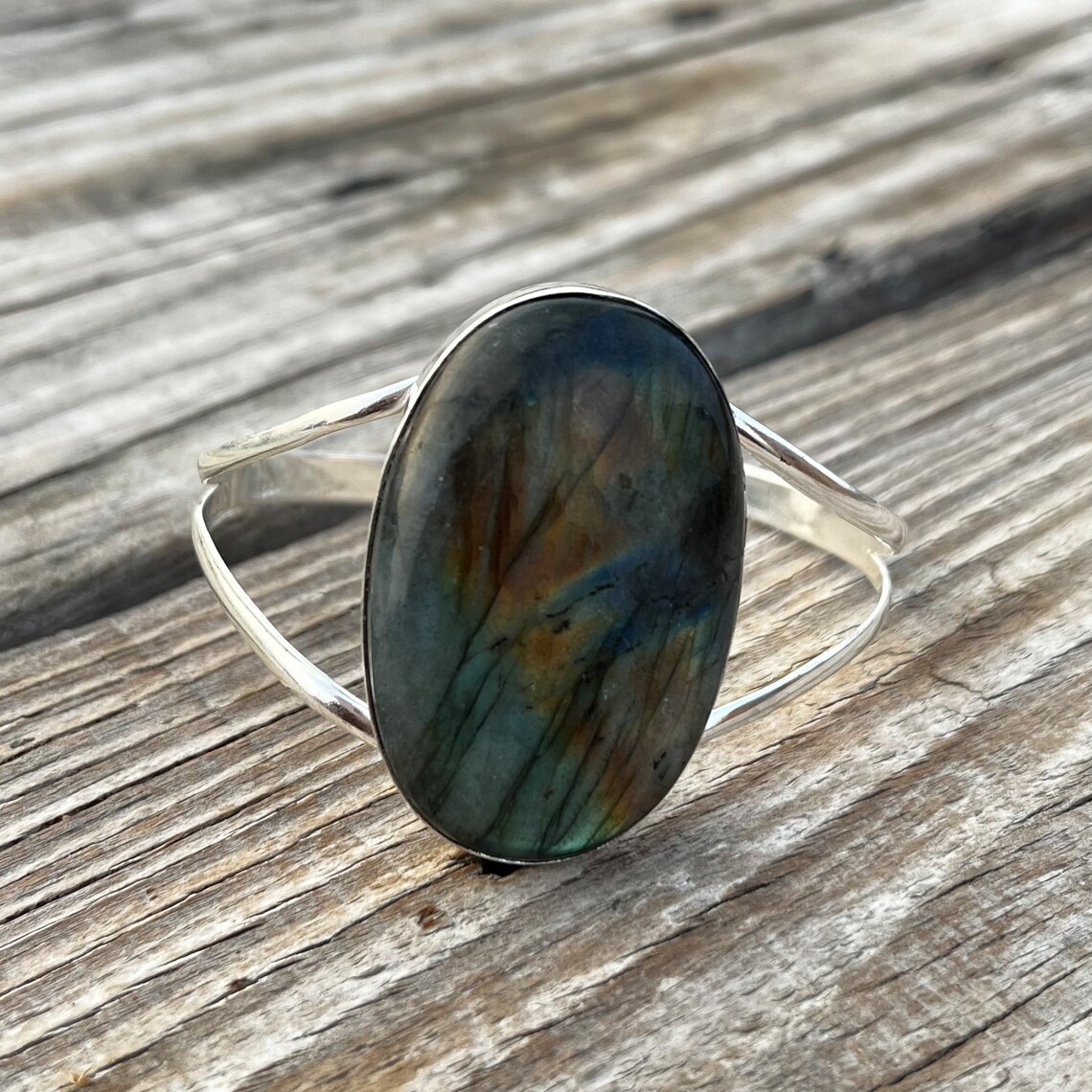 Labradorite Bangle, Women Bangle, Handmade Bangle, Gemstone Bangle ...