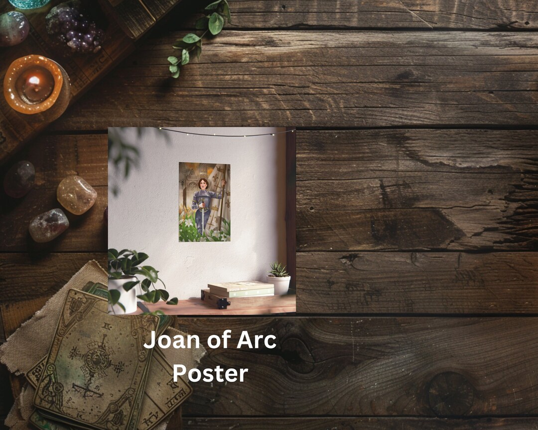 Poster Jeanne d'Arc Art inspirant pour une âme intrépide, décoration ...