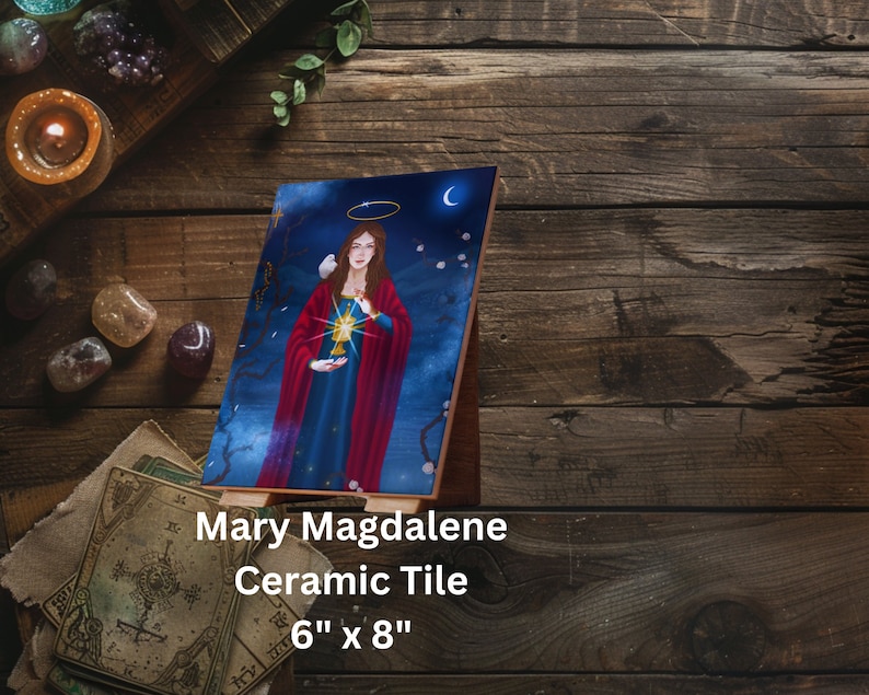 Mary Magdalene Ceramic Tile, Apply Tile on Walls, or Home Decor ...