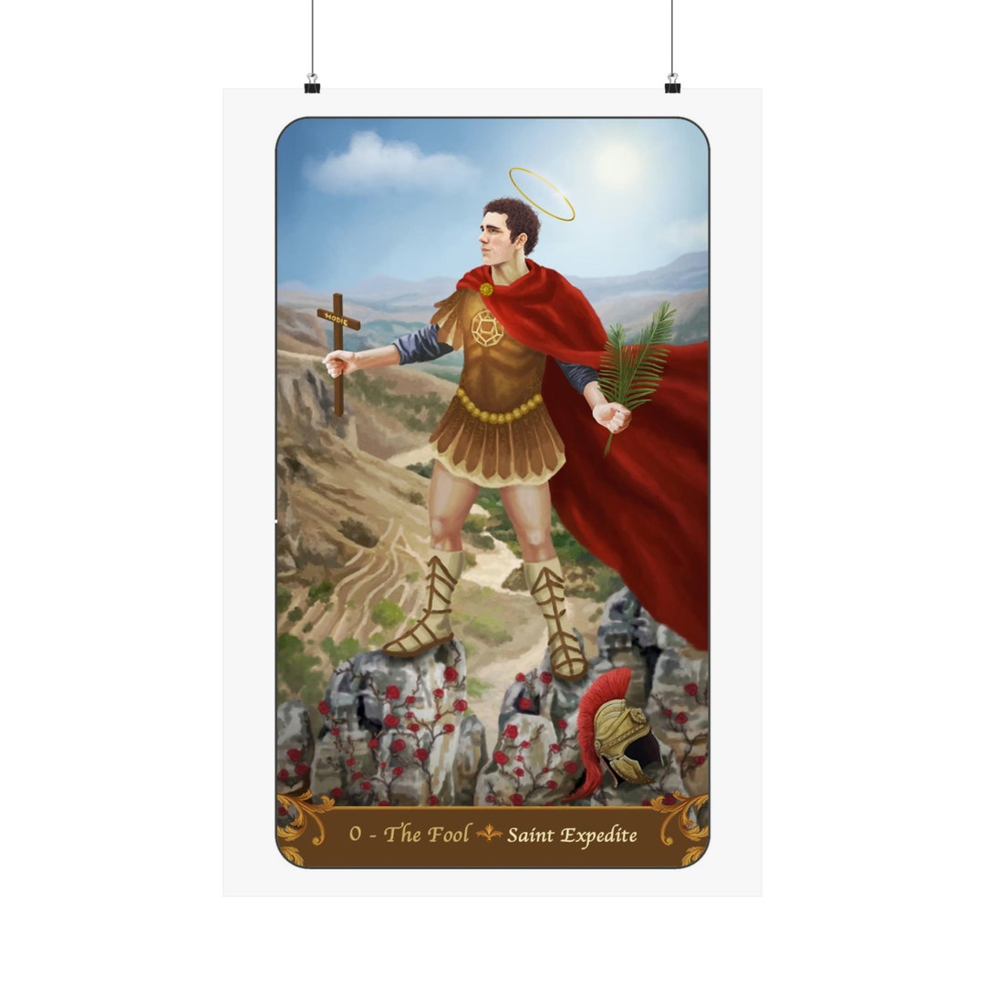 Saint Expedite Poster - Invoke Swift Blessings and Divine Intervention ...