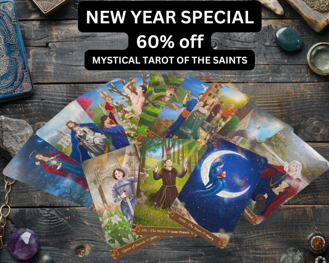 Mystical Tarot of the Saints Tarot Deck, Saints Inspired Tarot Cards ...