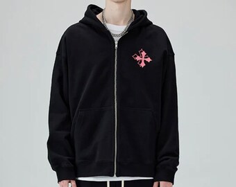 Zip up Cross Jacket - Etsy