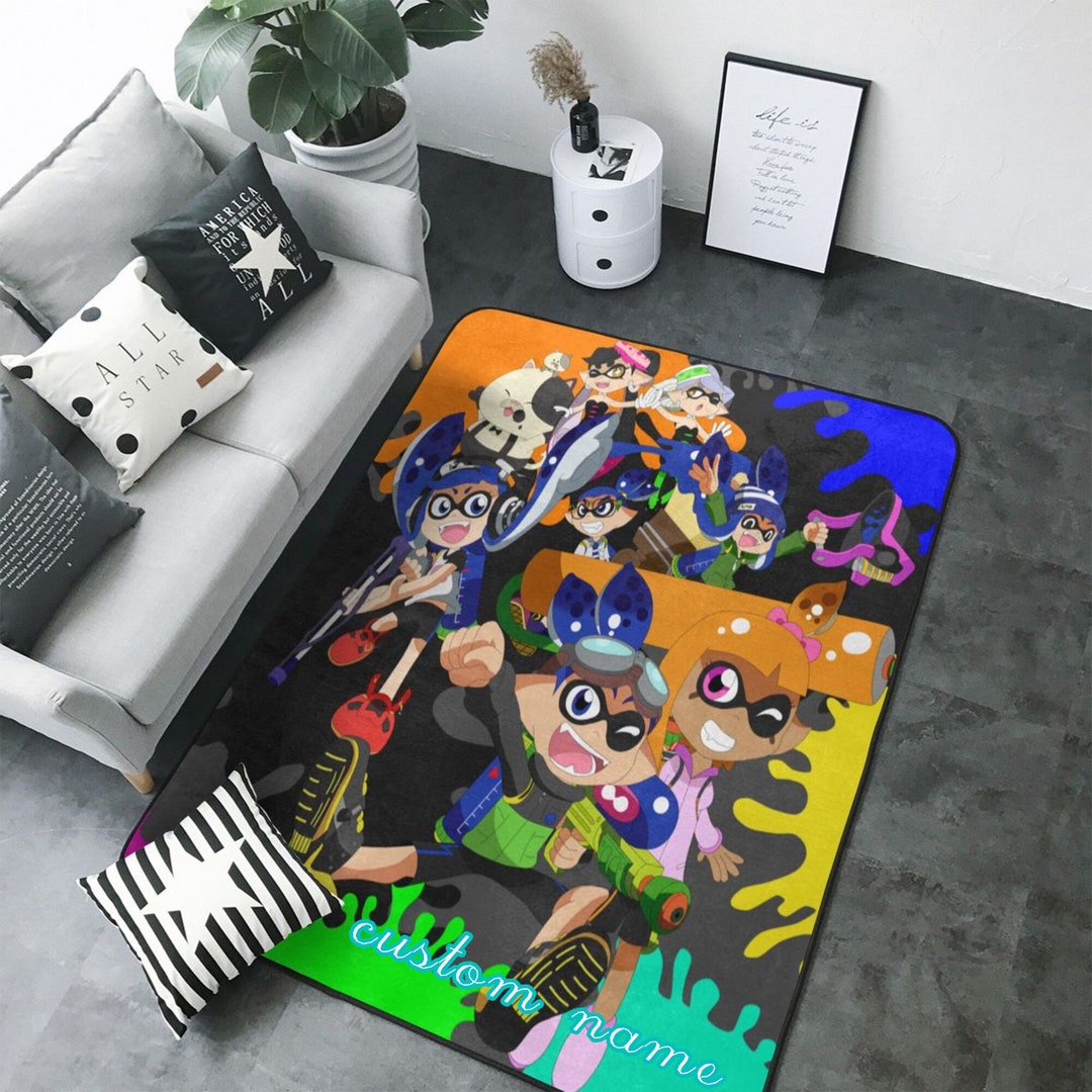 Splatoon 3D Printing Carpet Custom Name Mat Living Room Floor - Etsy