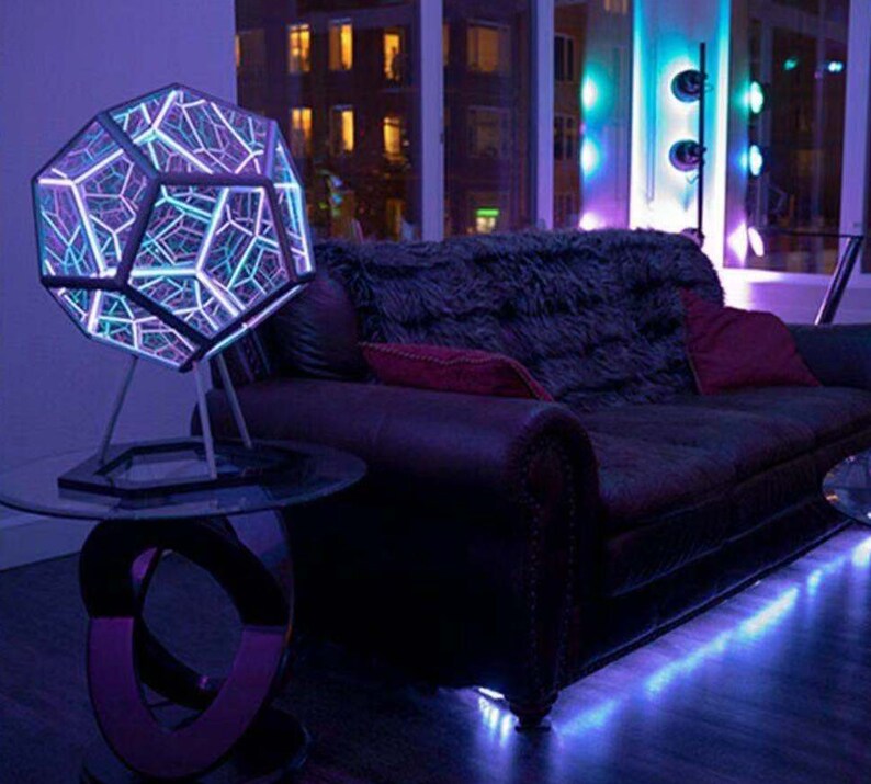 Tesseract Cube Light Infinty Dodecaedron Lights Infinity LED - Etsy