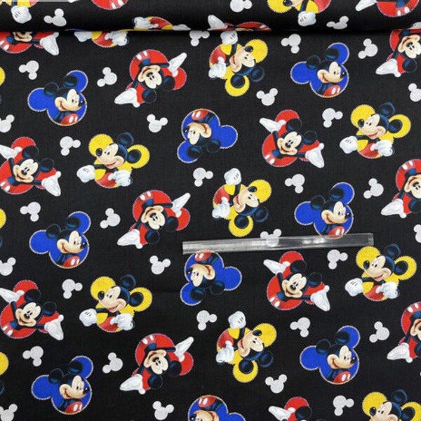 Mickey Mouse Fabric - Etsy