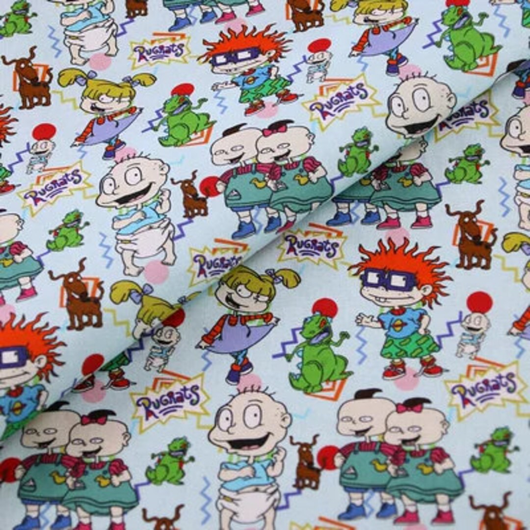 Nickelodeon Rugrats Fabric Cartoon Character Fabric 100% Cotton Fabric ...
