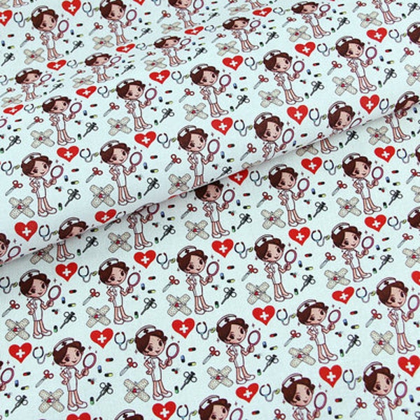 Nurse Fabric - Etsy