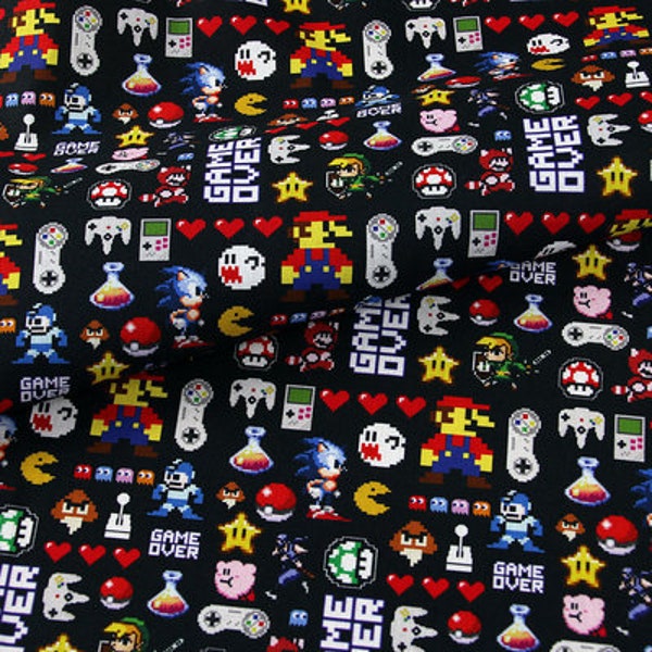 Video Game Fabric - Etsy