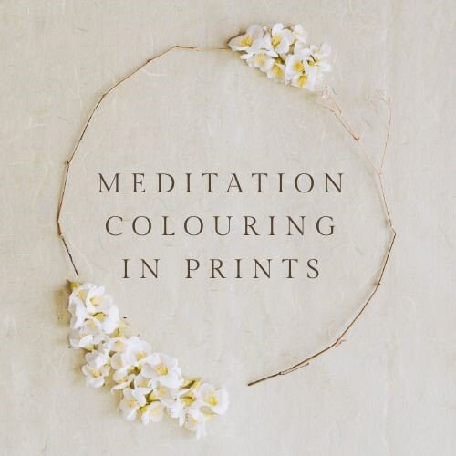 Printable Colouring Sheets Instant Download Meditation - Etsy