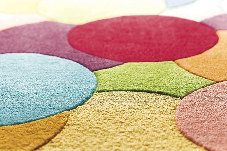 Hand Tufted Rug Hand Tuft Wool and Tencel Silk Rug Bespoke Custom Made ...