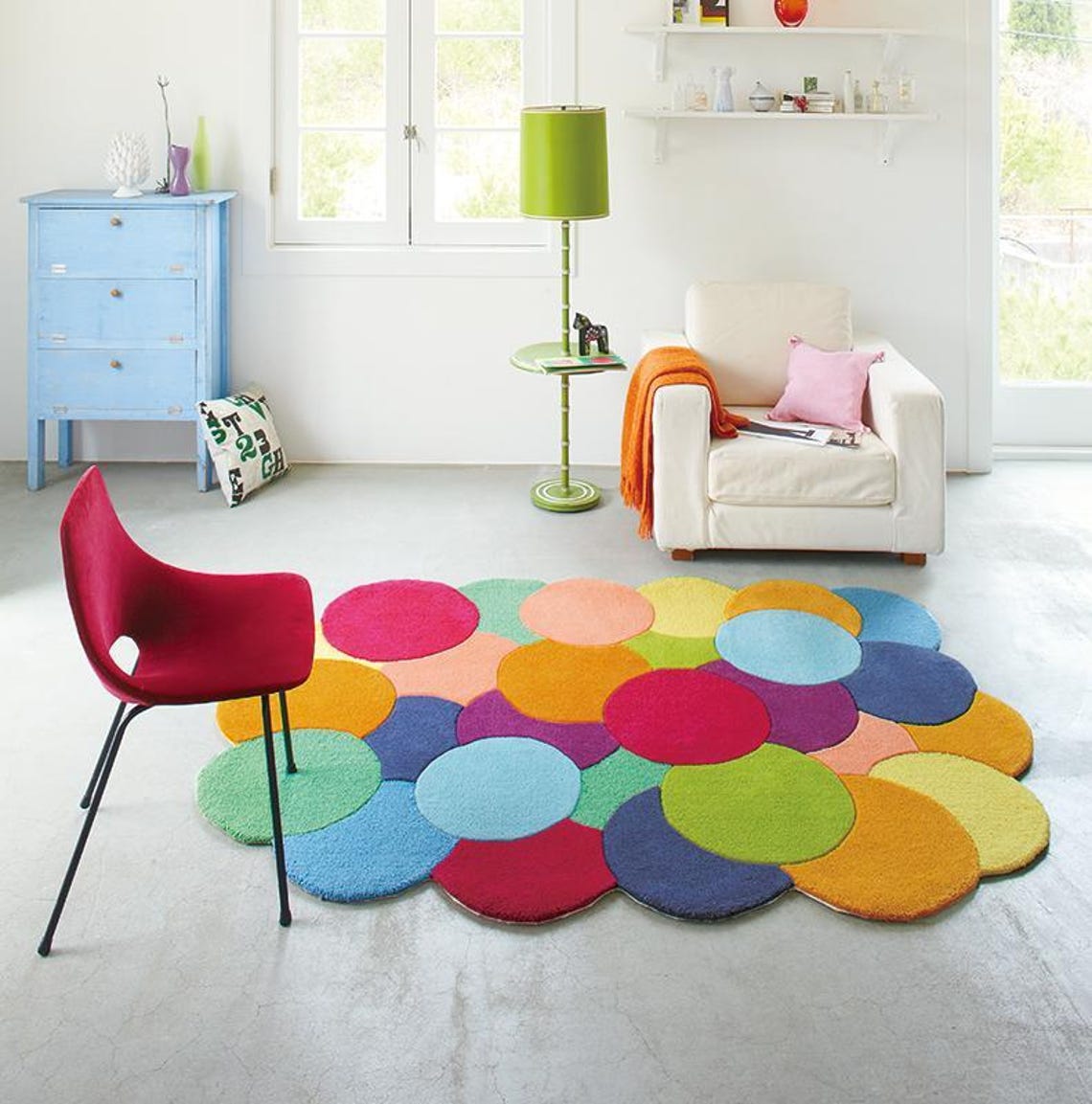 Hand Tufted Rug Hand Tuft Wool and Tencel Silk Rug Bespoke Custom Made ...