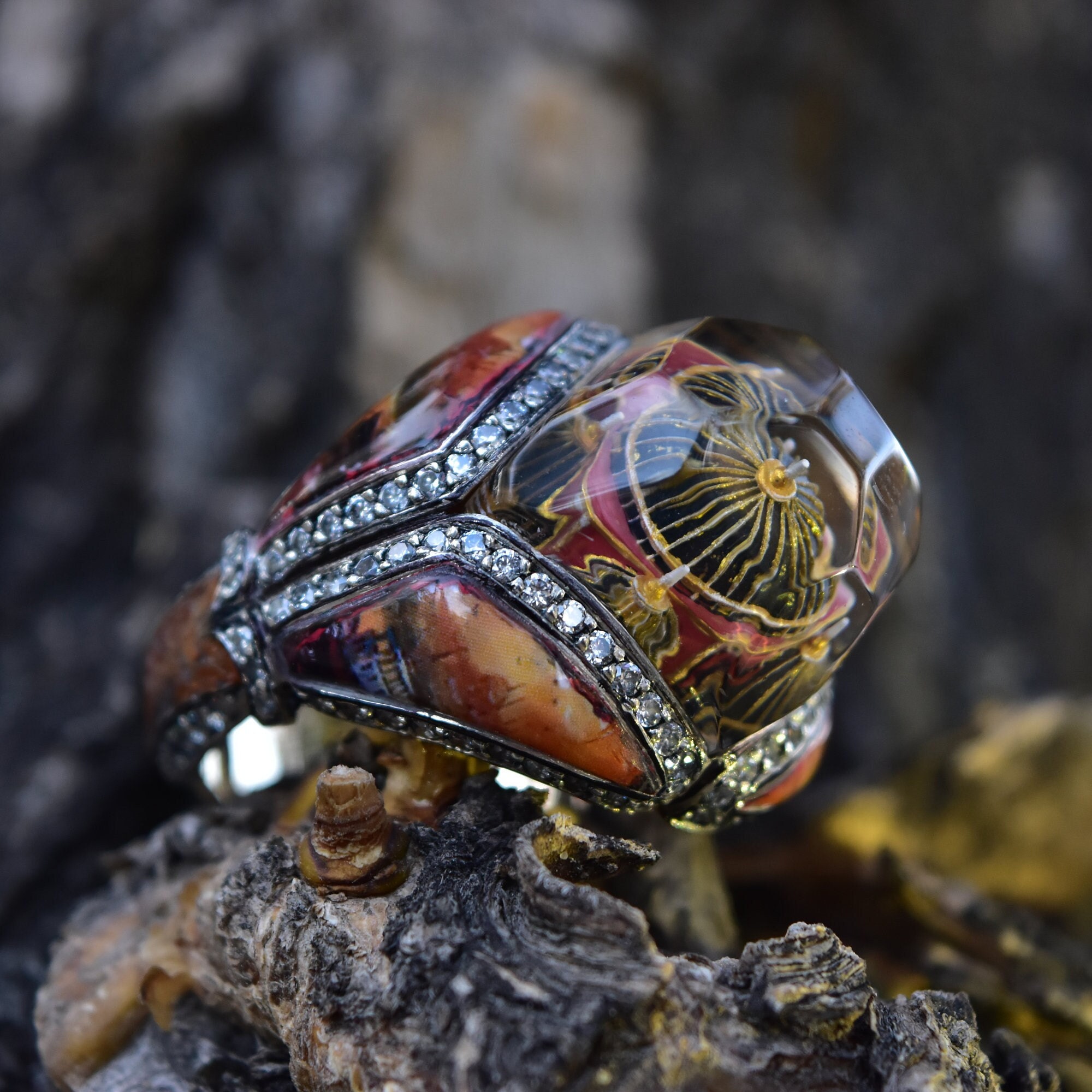 Hagia Sophia Hand Carved Ring, Unique Pictorial Art Ring, Handmade ...