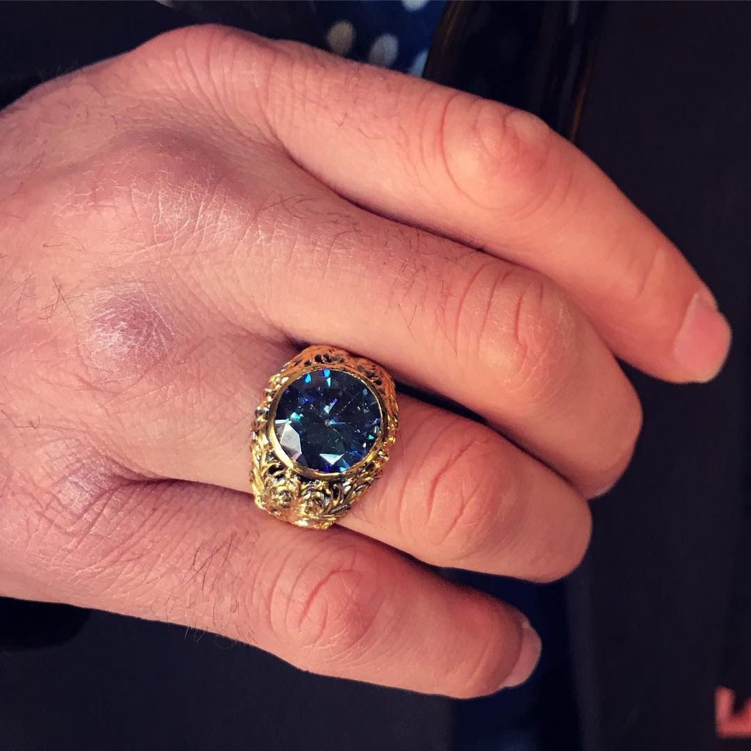 Blue Zircon Class Ring