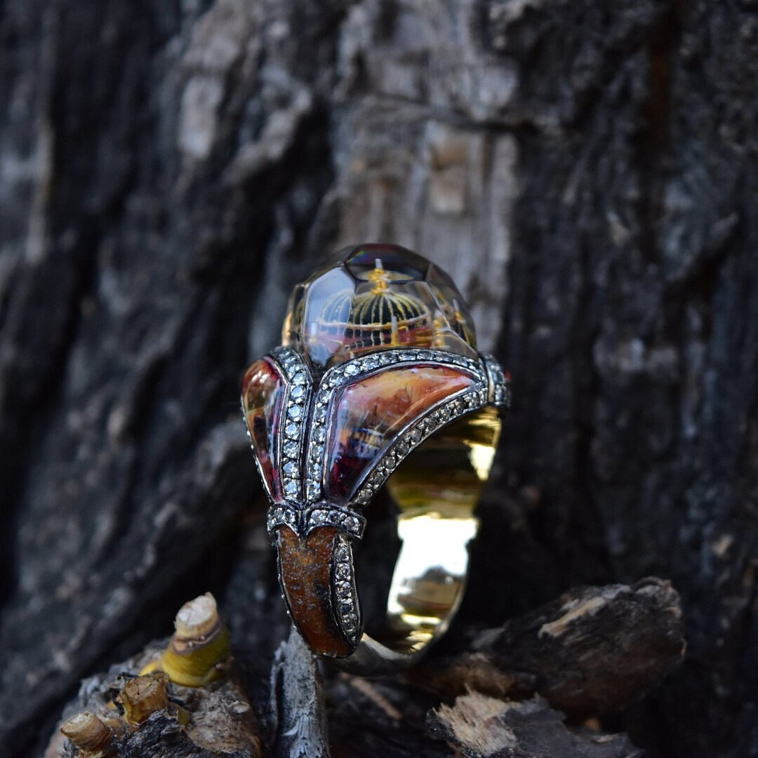 Hagia Sophia Hand Carved Ring Unique Pictorial Art Ring - Etsy