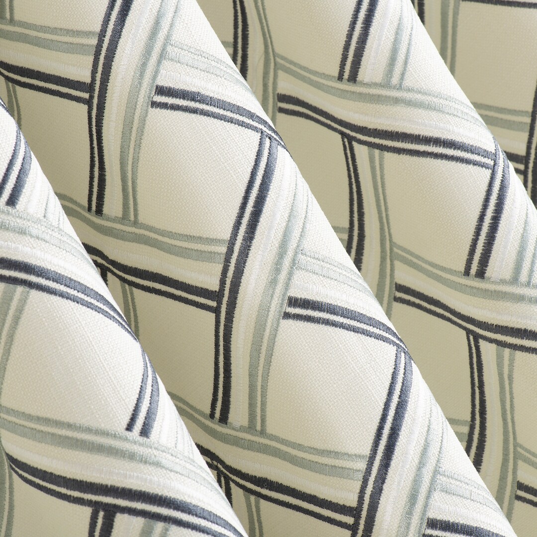 Embroidered Grommet Cream Linen Curtains, 6 Colors, Free Express ...