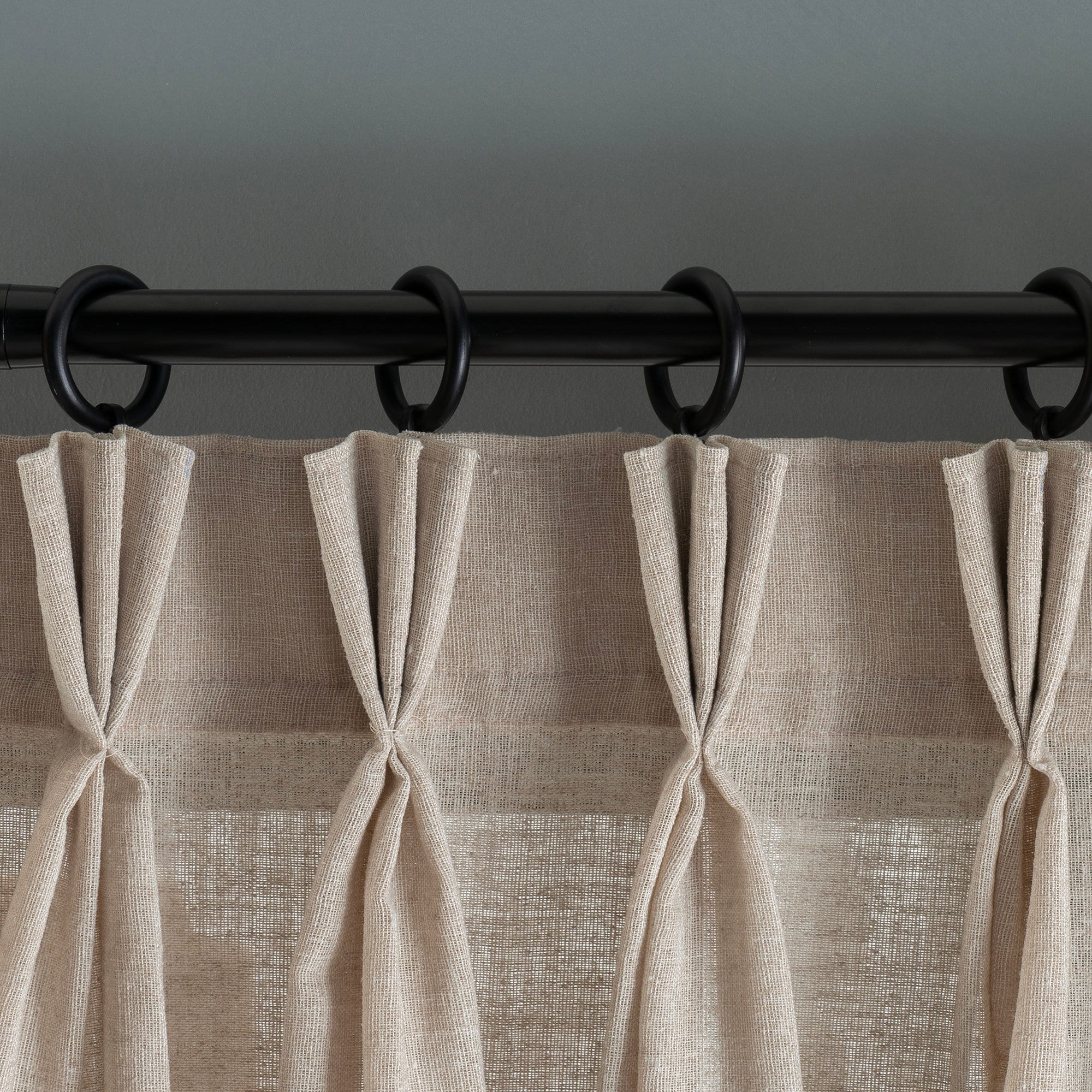 Triple French Pleated Custom Linen Curtain 20 Color Options - Etsy UK