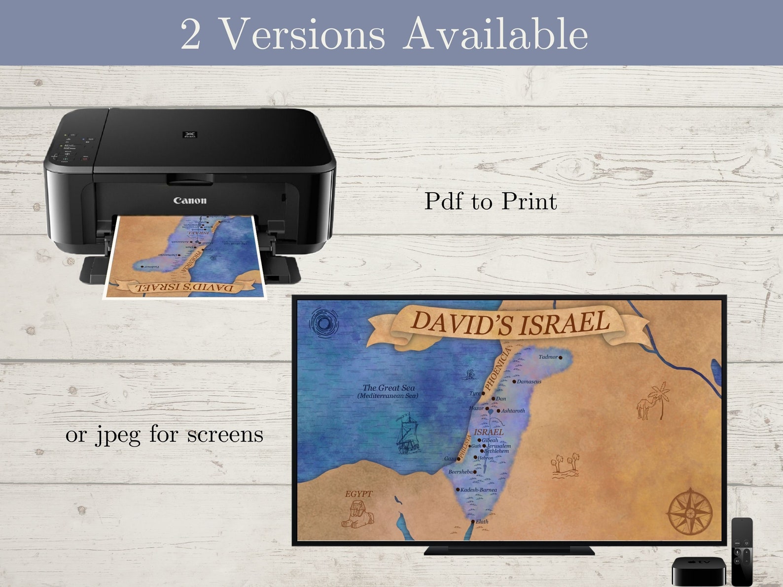 Biblical Map of Israel During King David's Reign, David's Israel, Bible ...
