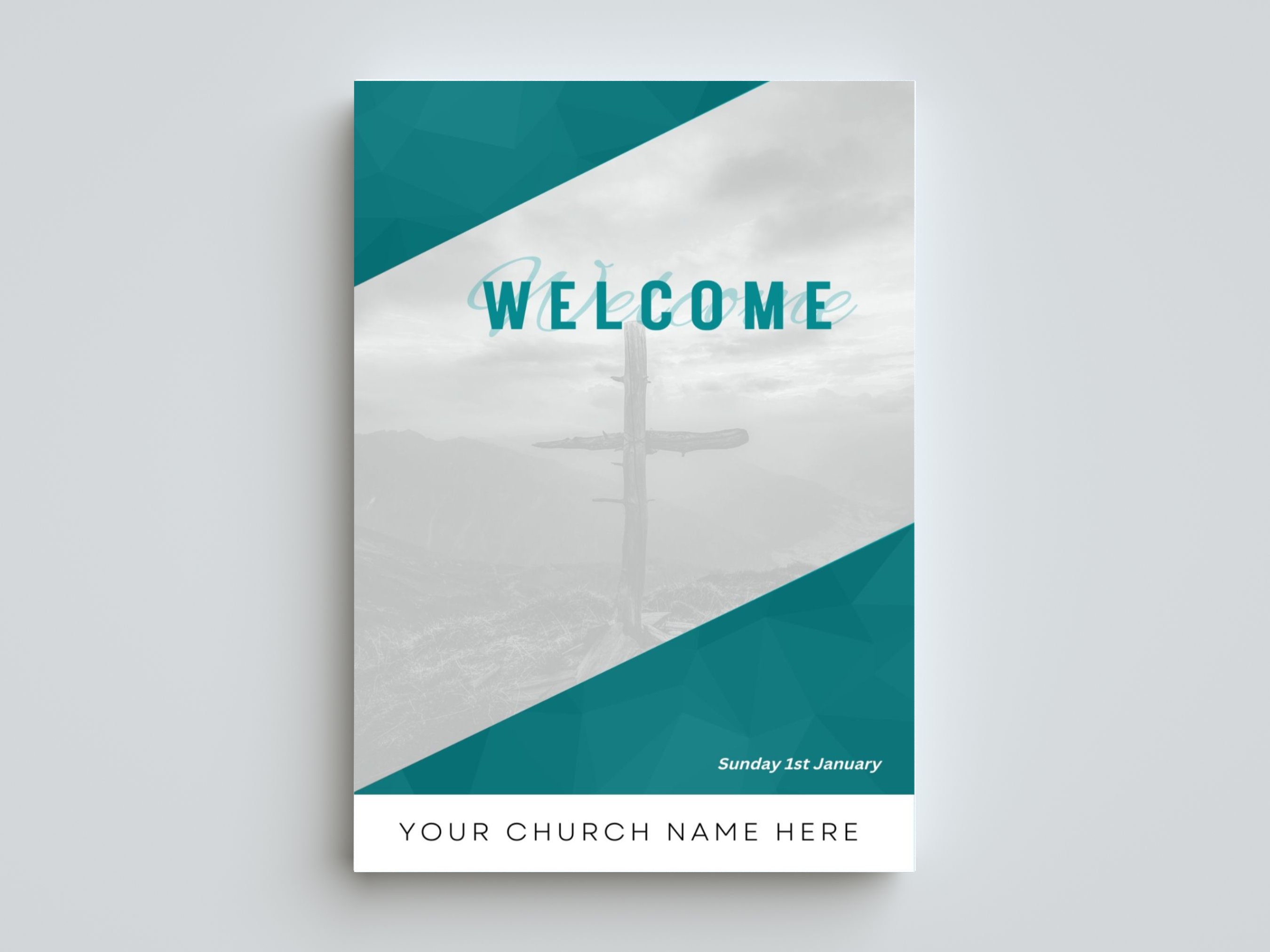 Simple Church Handout, Church Newsletter, Welcome to Church Handout ...