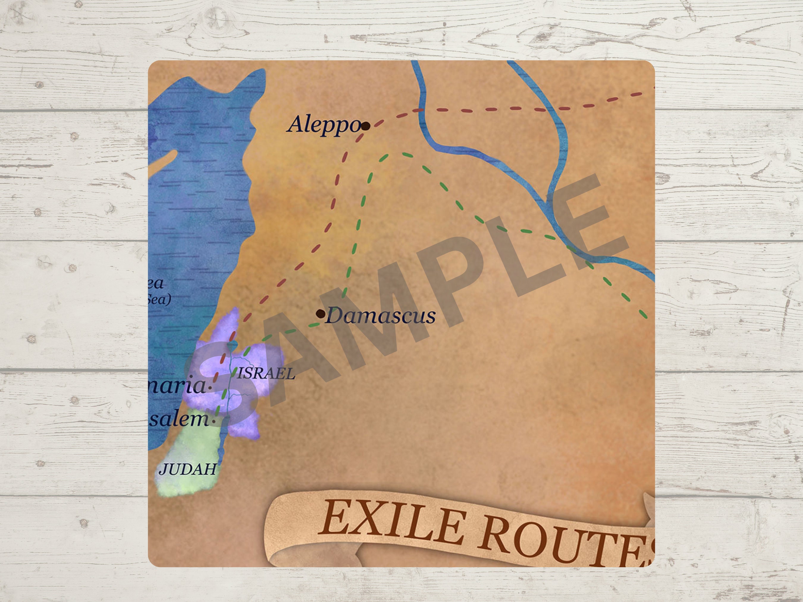 Biblical Exile Map, Exile Route Maps, Assyrian Exile, Babylonian Exile ...