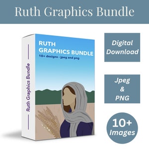 Ruth Graphics Bundle Ruth Clipart Bible Clipart Ruth Ruth - Etsy
