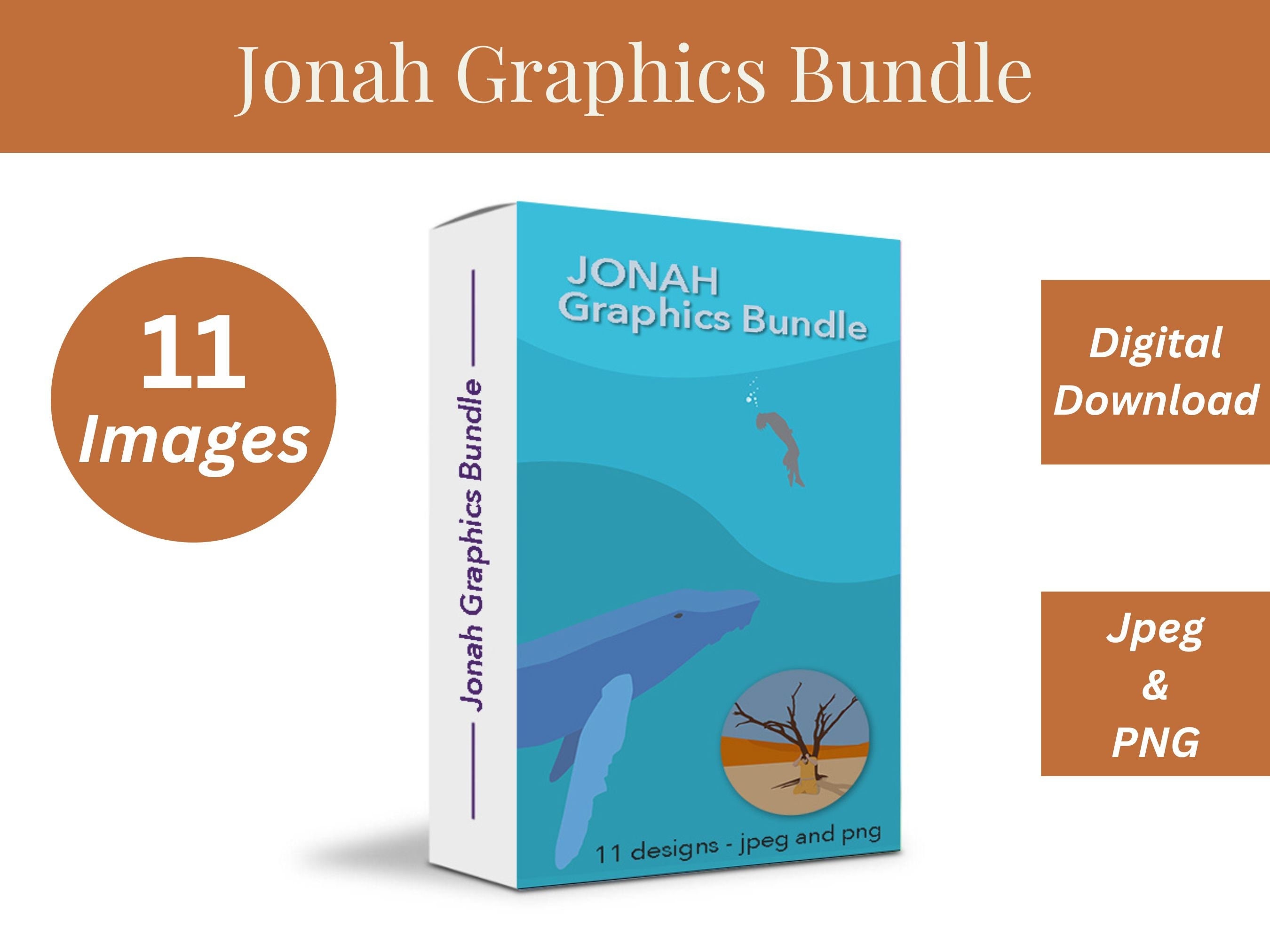 Jonah Graphics Bundle Jonah Clipart Jonah Images Jonah - Etsy