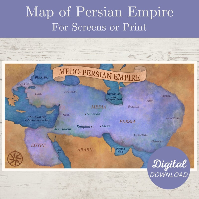 Old Map Persian - Etsy