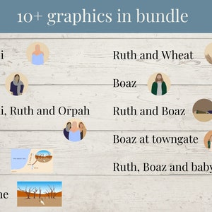 Ruth Graphics Bundle Ruth Clipart Bible Clipart Ruth Ruth - Etsy