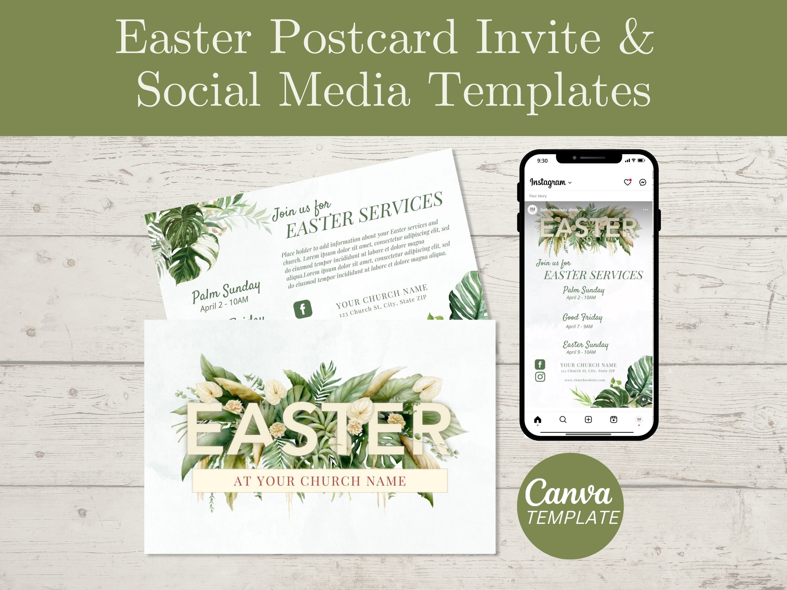 Easter Church Invitation Templates