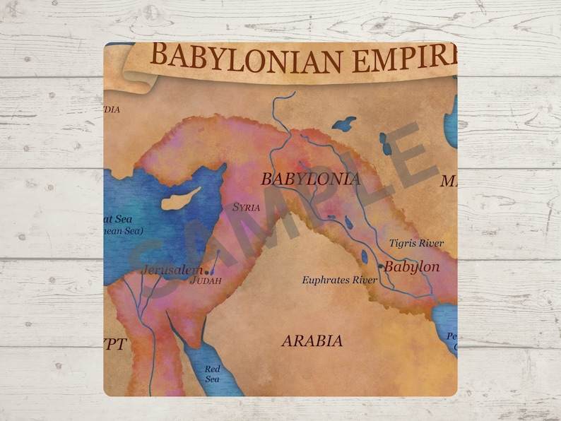 Babylonian Empire Map: Bible & Old Testament (digital Download) - Etsy