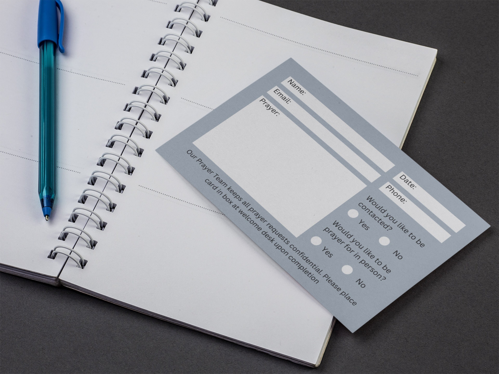 Church Prayer Request Card Template: Customizable Canva Design (digital ...