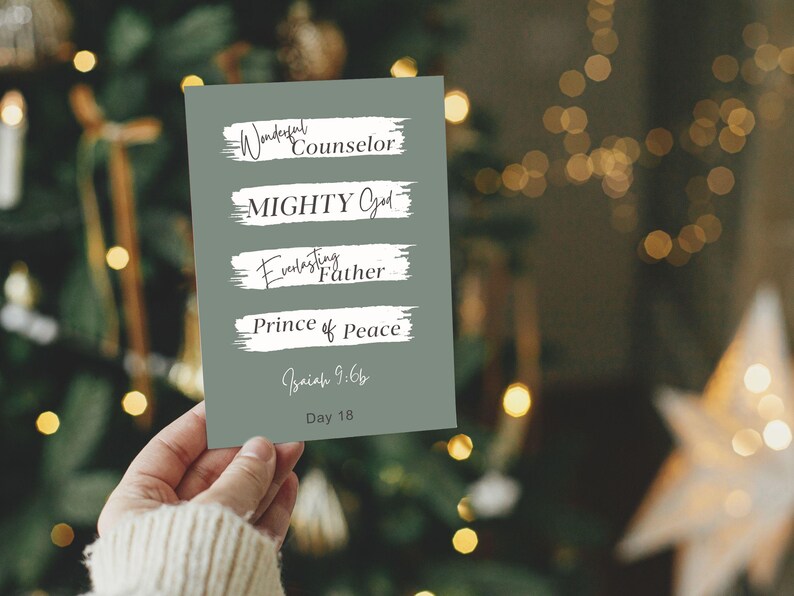 Advent Bible and Carols Printable Cards, Christmas Bible Verse Cards ...