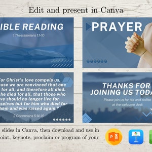 Church Slide Bundle, Church Announcement Slide Pack, Baptism ...