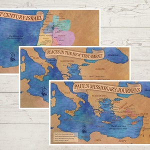 Bible Map Set: Old & New Testament Maps (digital Download) - Etsy