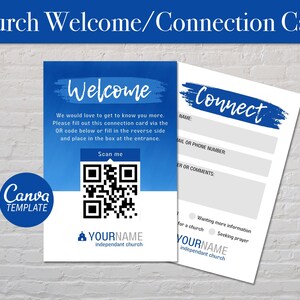 Church Connection Card Welcome to Church Card Connect Card - Etsy