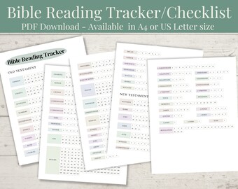 Bible Chapter Tracker - Etsy