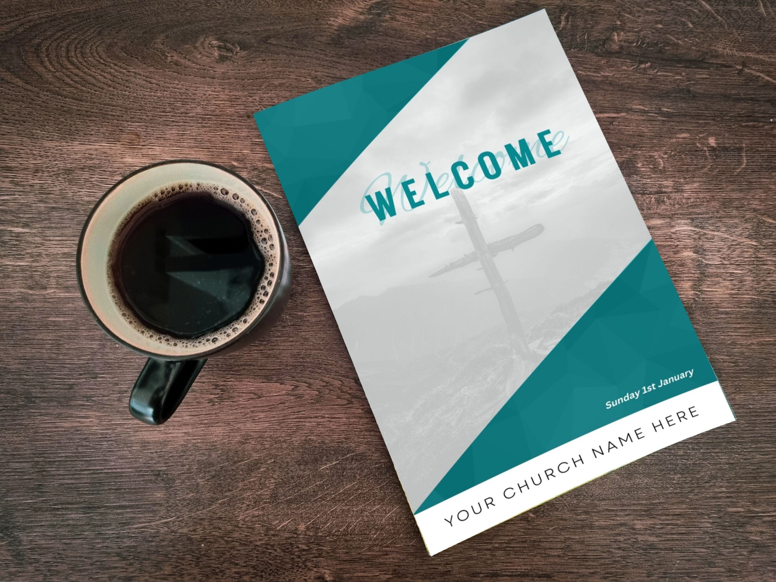 Simple Church Handout, Church Newsletter, Welcome to Church Handout ...
