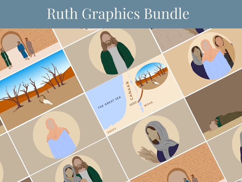 Ruth Graphics Bundle Ruth Clipart Bible Clipart Ruth Ruth - Etsy