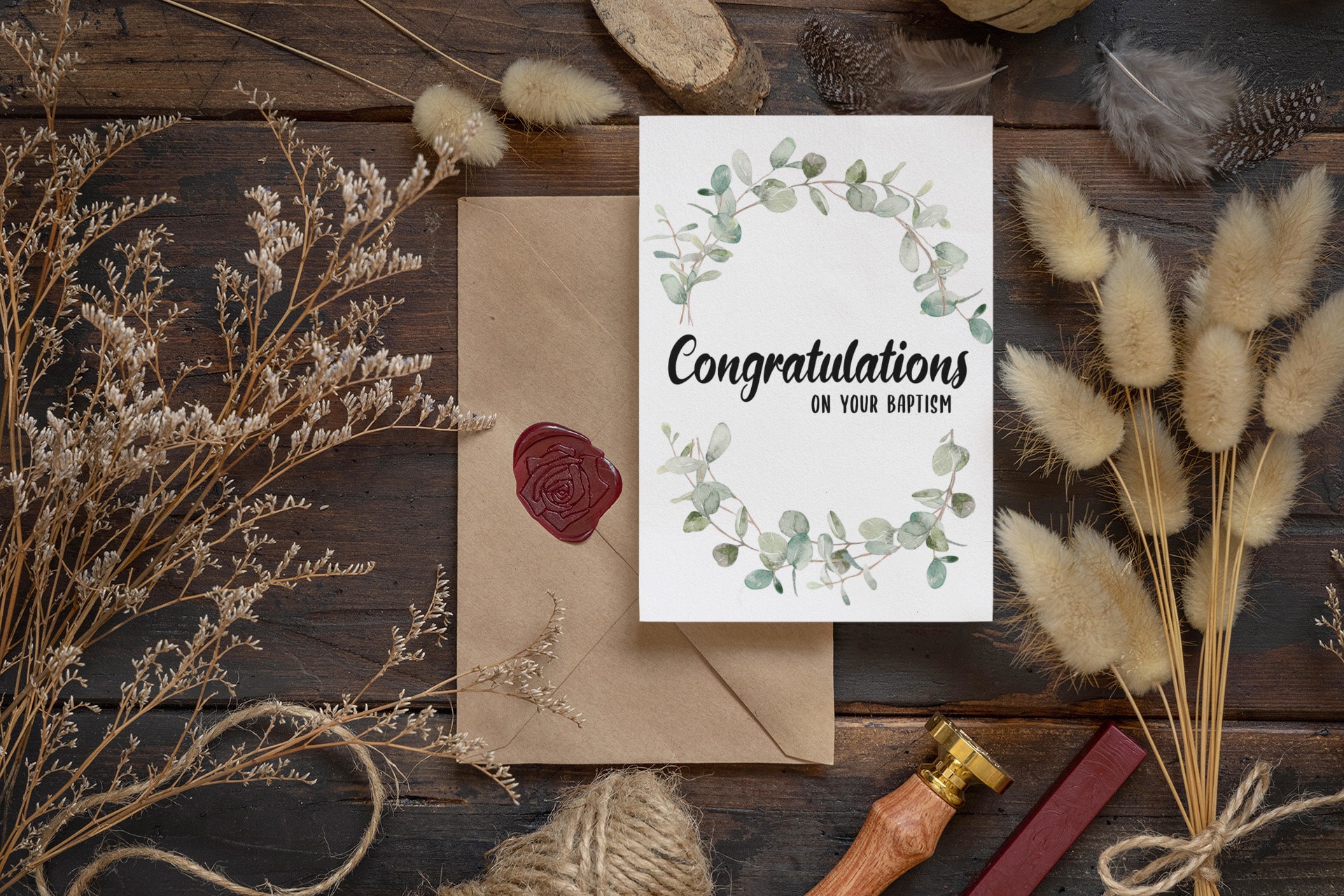 Baptism Congratulations Card, Baptism Card, Congratulations on Your ...