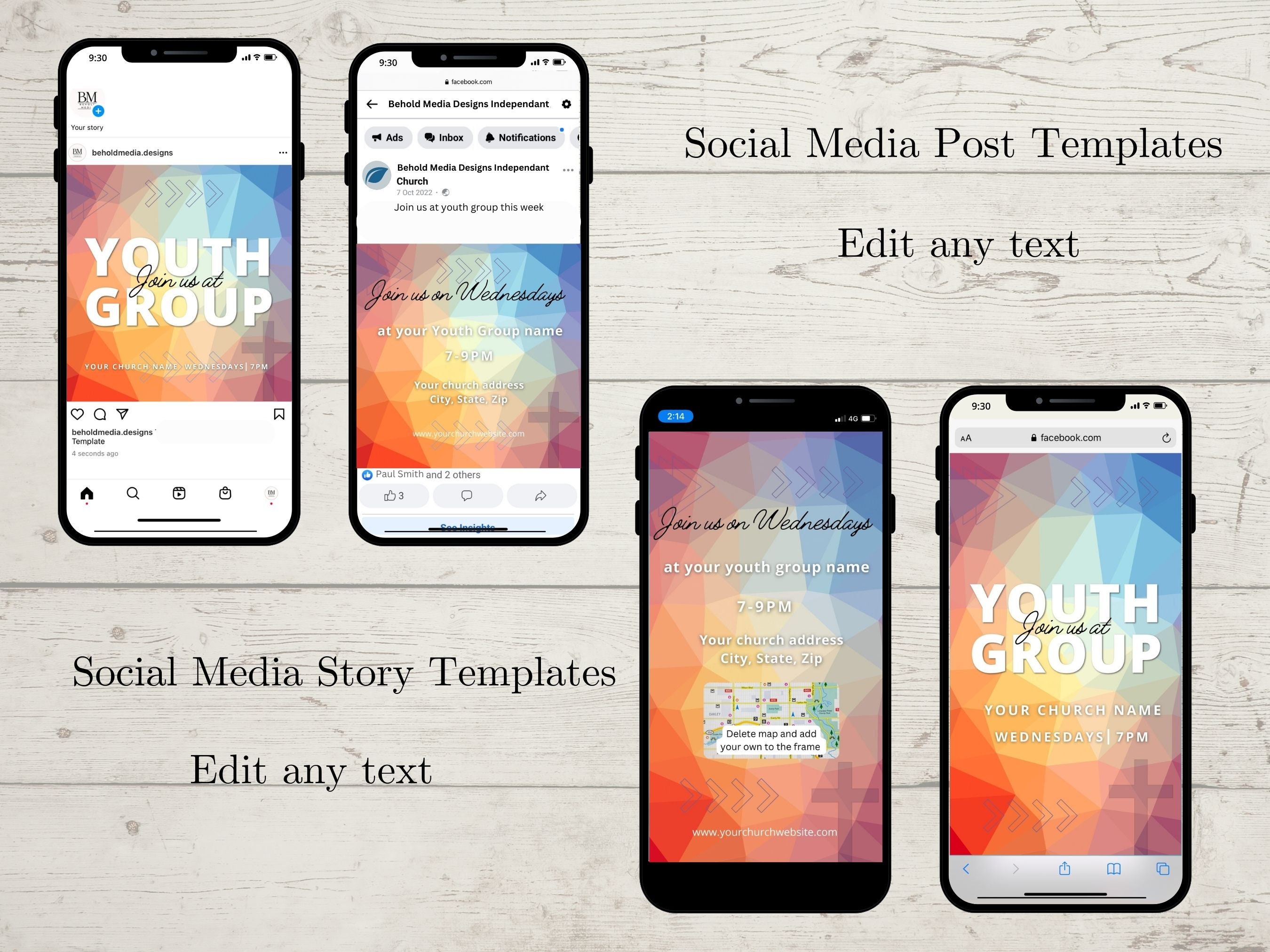 Youth Group Invitation Card, Church Youth Group, Social Media Templates ...