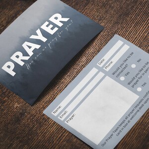 Church Prayer Request Card Template: Customizable Canva Design (digital ...