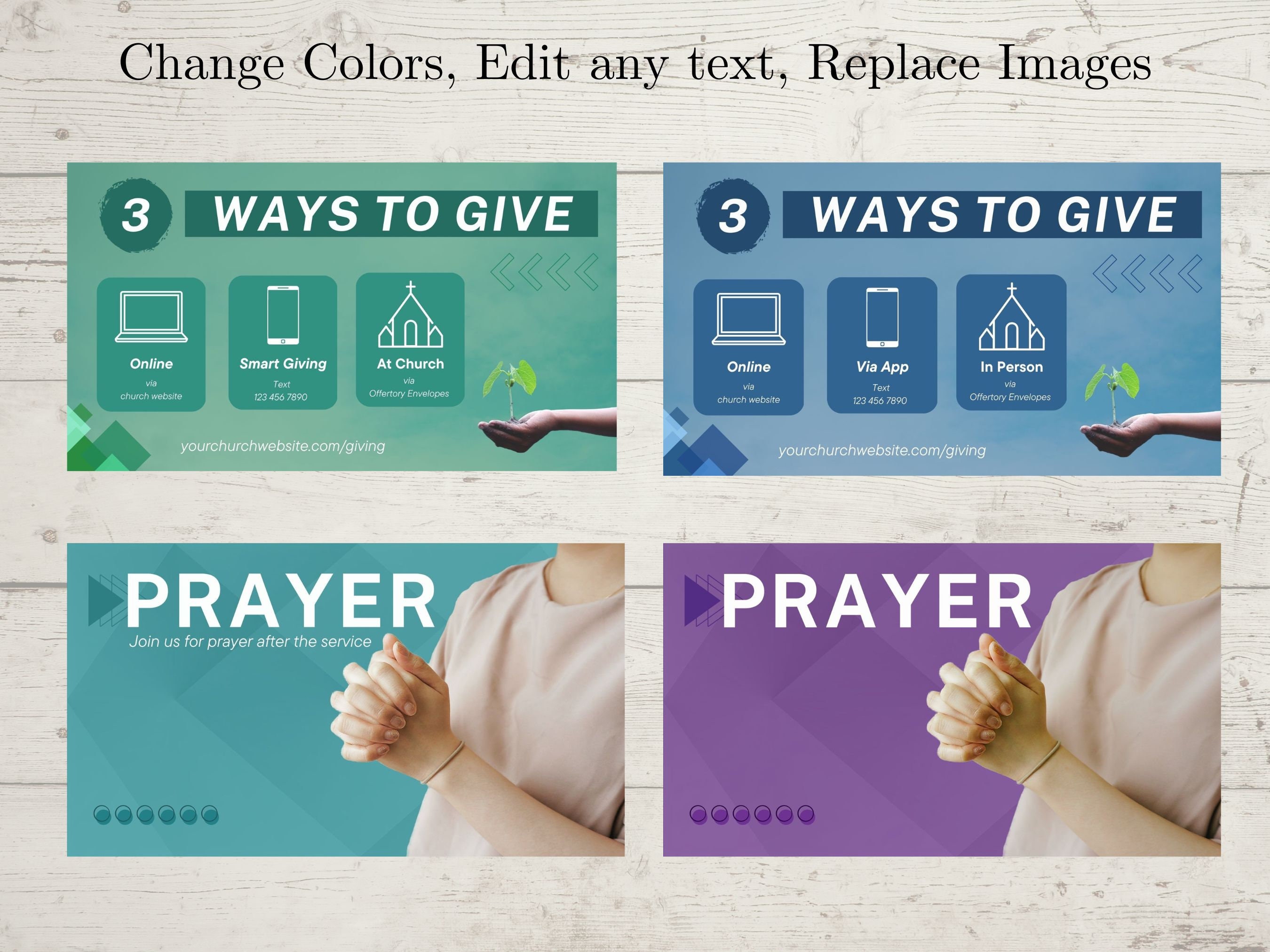 Church Announcement Slide Pack, Baptism Announcement Slide, Church ...