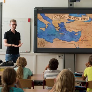 Nations of Pentecost Map, Map of Acts 2, Spread of Christianity ...