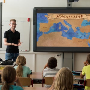 Jonah's Journey Map: Old Testament Bible Story (digital Download) - Etsy