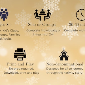 Christmas Nativity Escape Room, Bible Escape Room, Bible Study Escape ...